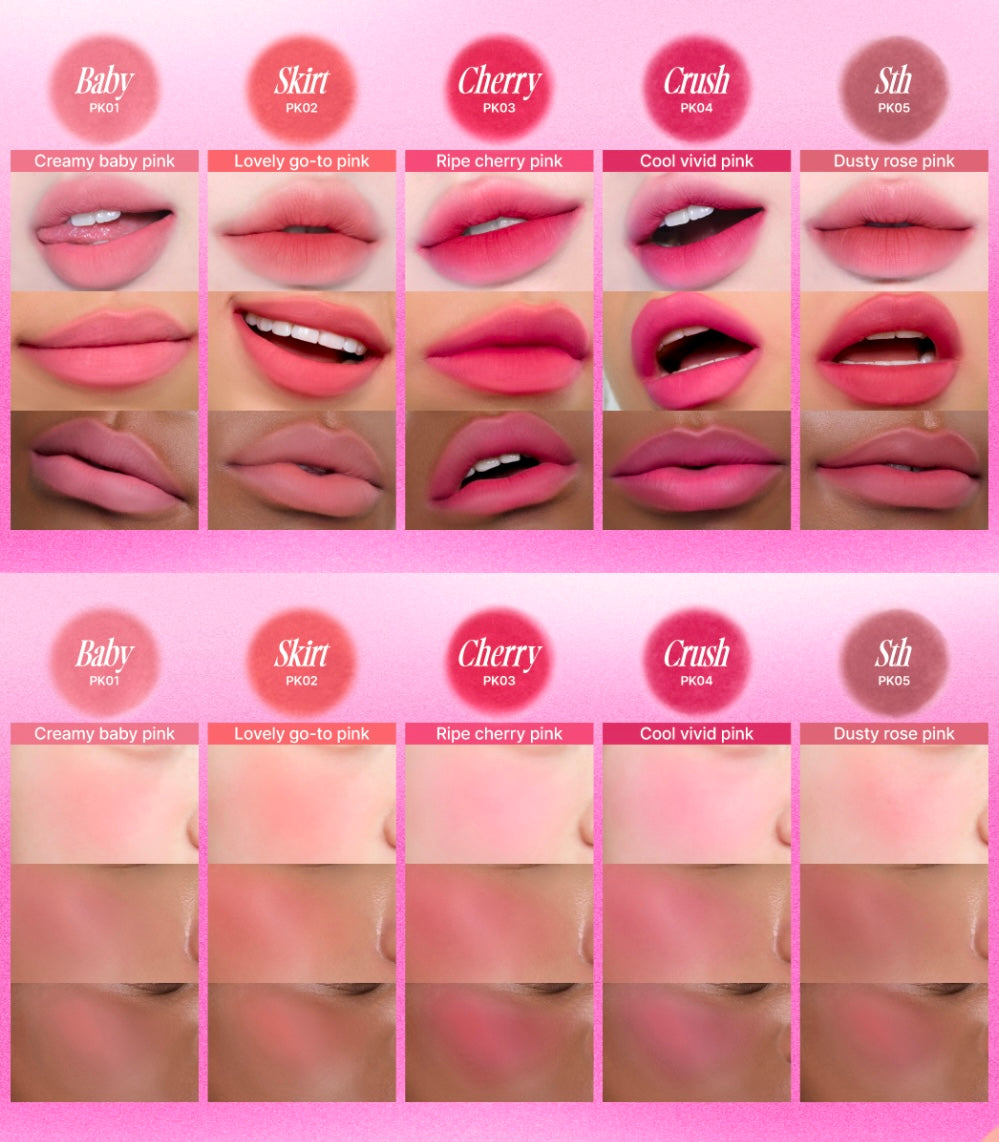 Lip&Cheek Blurry Pudding Pot-PK02 Skirt | 'Uka Cosmetics